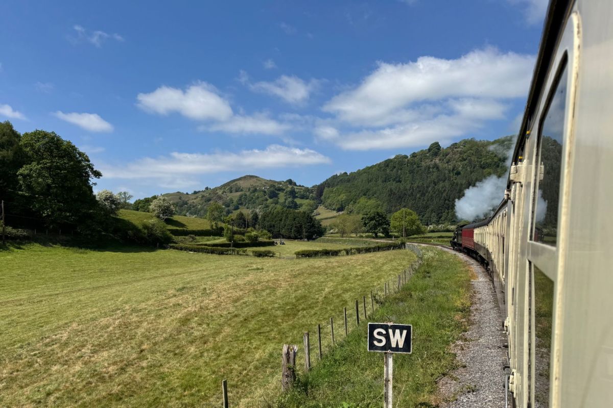 Scenic Steam Train North Wales Llangollen Railway Denbighshire