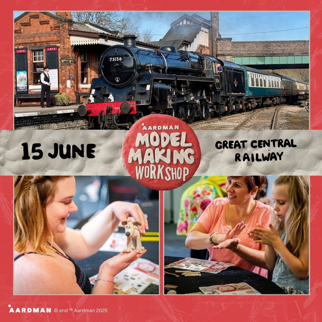 Steam Train Travel with Aardman Model Making Workshop on Board