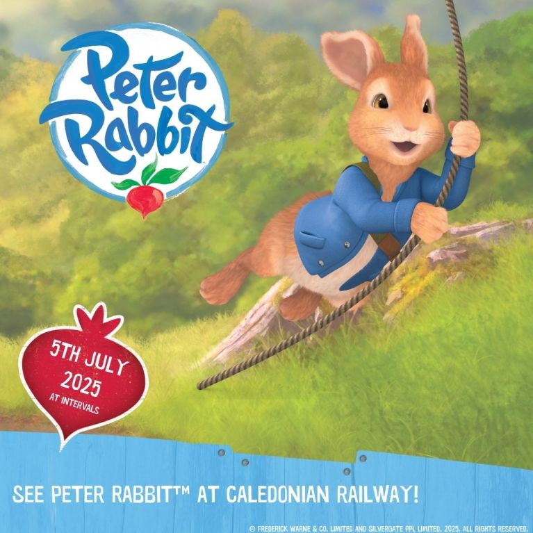 Peter Rabbit Family Steam Train Brechin Angus Scotland