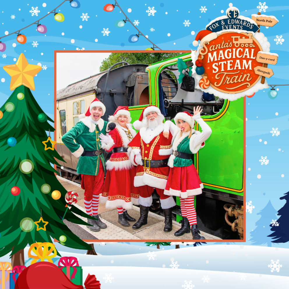 Santa Magical Steam Train Carmarthenshire South Wales Christmas