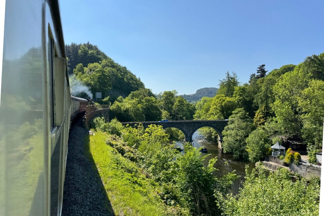 Scenic Steam Train North Wales Llangollen Railway Denbighshire
